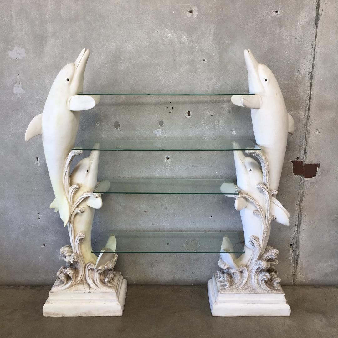Modern Dolphin Shelving with Glass Shelves | Urban Americana | Long ...