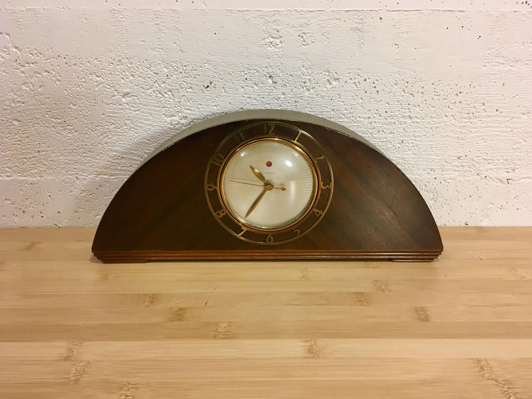 1936 Telechron Gracewood Mantle Clock, Art Deco | Deco2Go | Seattle, WA