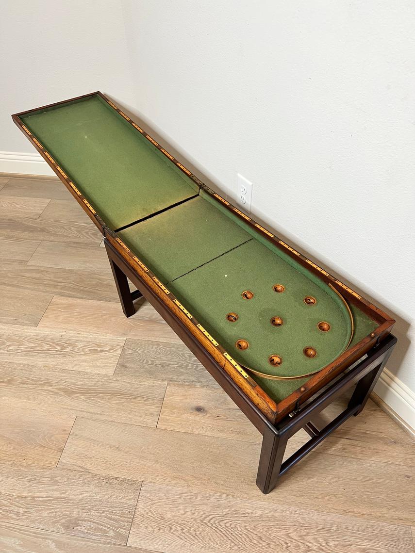 Antique English Victorian Mahogany Bagatelle Bar Billiards Flip Top ...