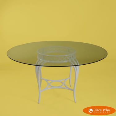White Ming Style Dining Table | Circa Who | West Palm Beach, FL