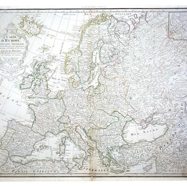 De L'Isle Phillipe Buache Map of Europe - 1800 | French Style Antiques ...