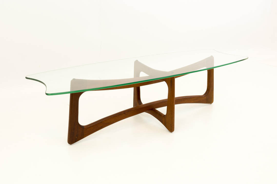 Ribbon Coffee Table with Stingray Glass Top | Modern Hill | Countryside, IL