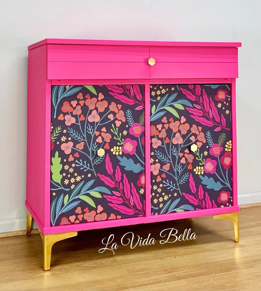 Vintage MCM Cocktail Cabinet, Bar Cart, Mid Century Modern, Drinks | La ...