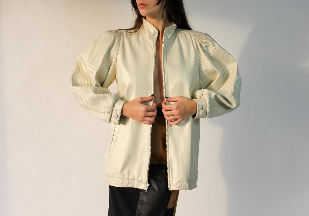 Vintage 70s 80s DERO by Rocco D'Amelio Pearlescent Leather Jacket ...
