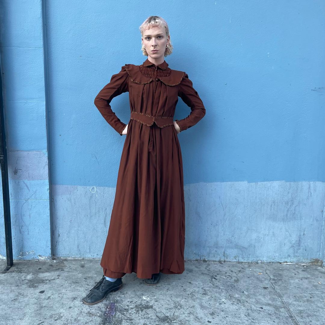 Victorian Wool Wrapper Dress | Vacation | San Francisco, CA