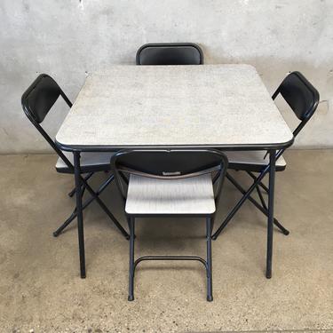 Vintage Samsonite Card Table Chairs Urban Americana Long Beach CA