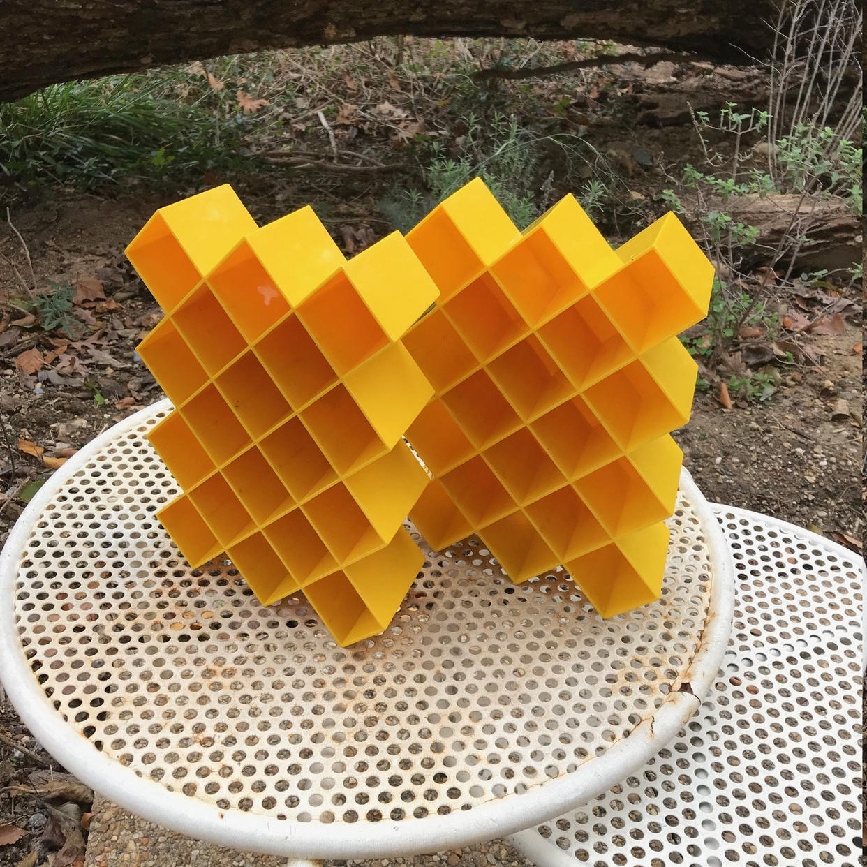 Yellow Copco Spice Wall Mount Honeycomb Shelf Modular | Brain ...