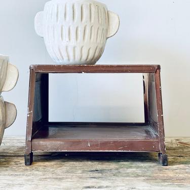 Little Brown Metal Stepstool | Step Stool | Plant Stand | | Piccadilly ...