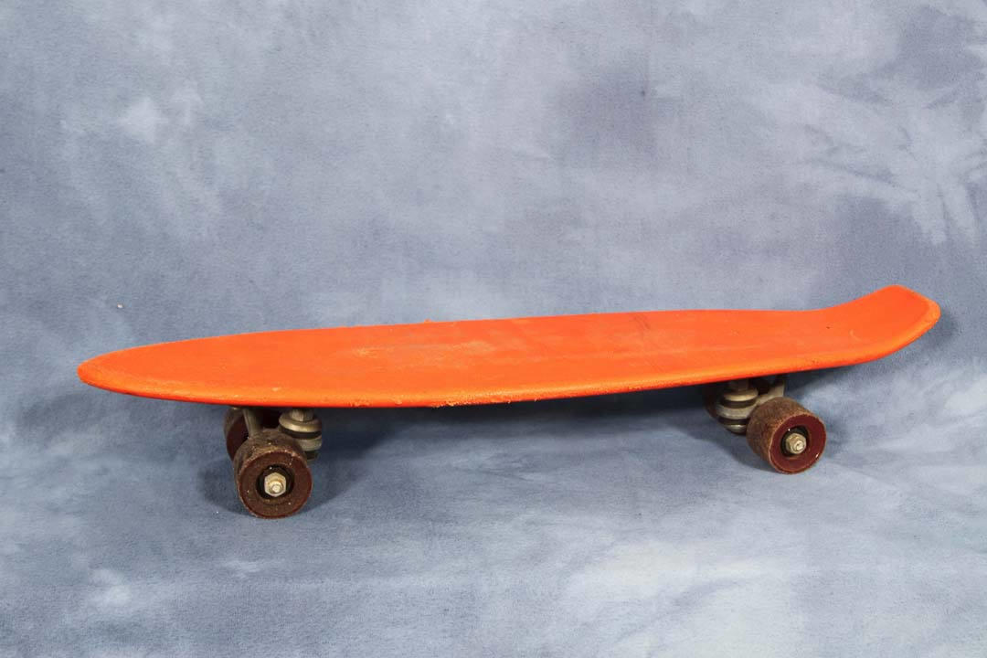 Vintage 23" Orange Plastic Nash Sidewalk Skateboard, 1970s Surfer Style ...