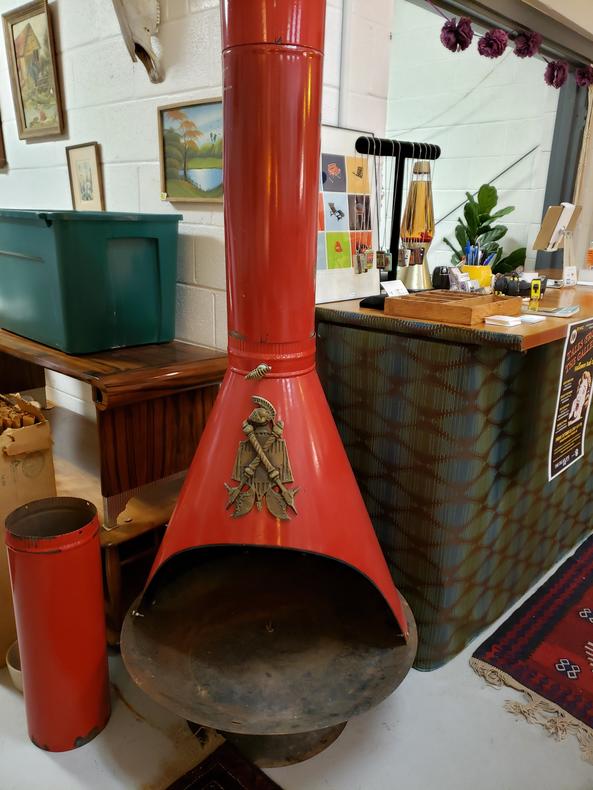 Mid-century Modern Malm Preway Style Wood Burning Fireplace | Vintage ...