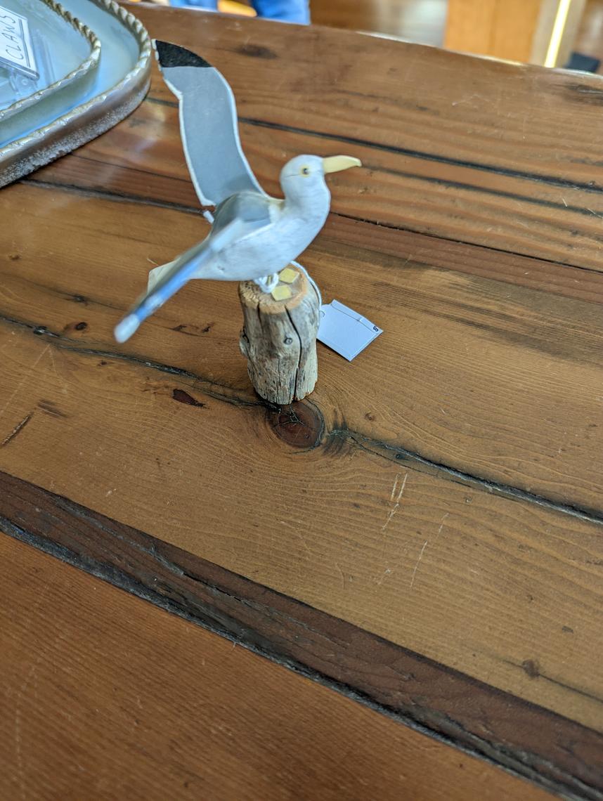 Seagull decoys on a stumps | Annapolis Maritime Antiques | Annapolis, MD