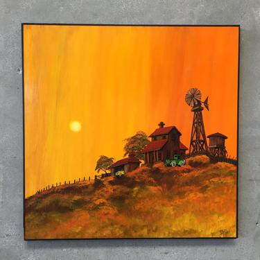 Mid Century Modern Fred Bonn Signed Painting | Urban Americana (Home ...