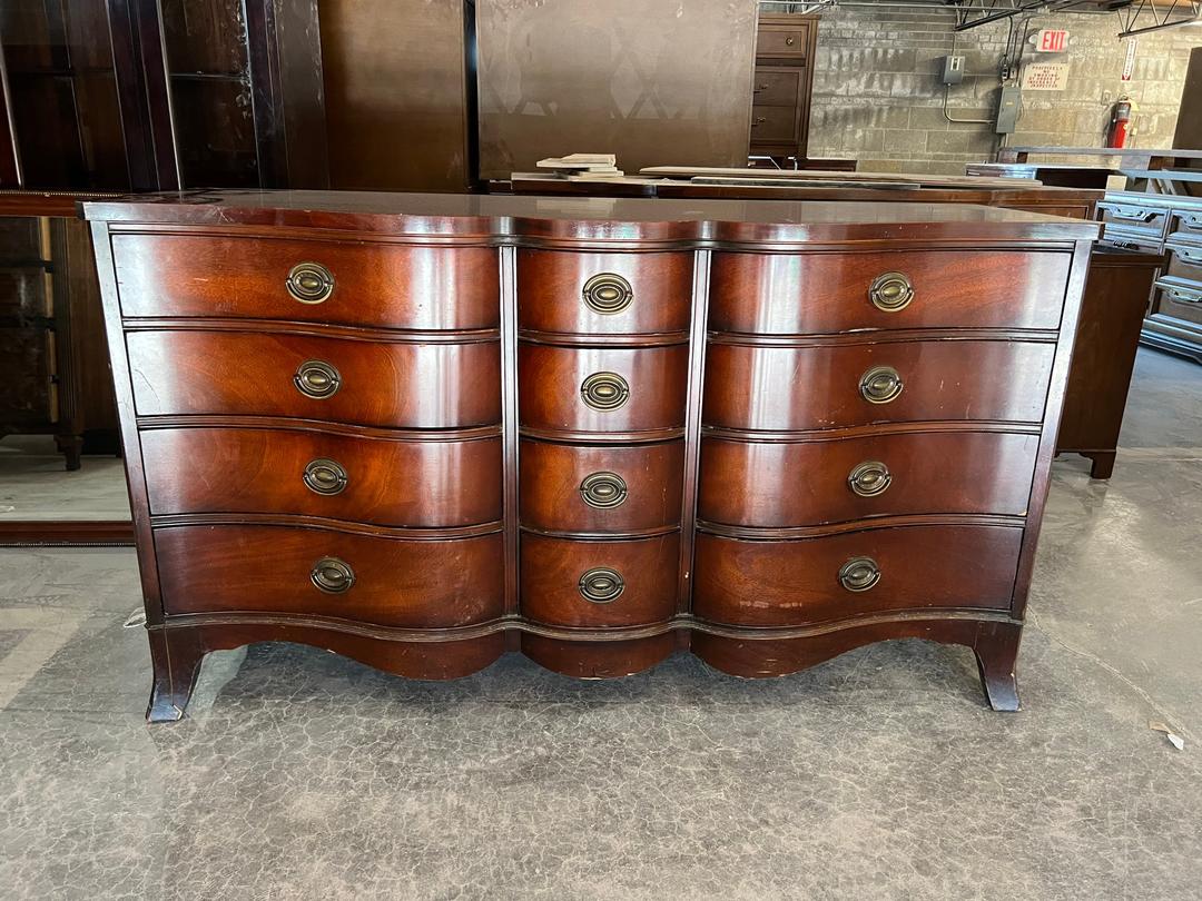 Hepplewhite Serpentine Traditional Dresser Custom Lacquered | The ...