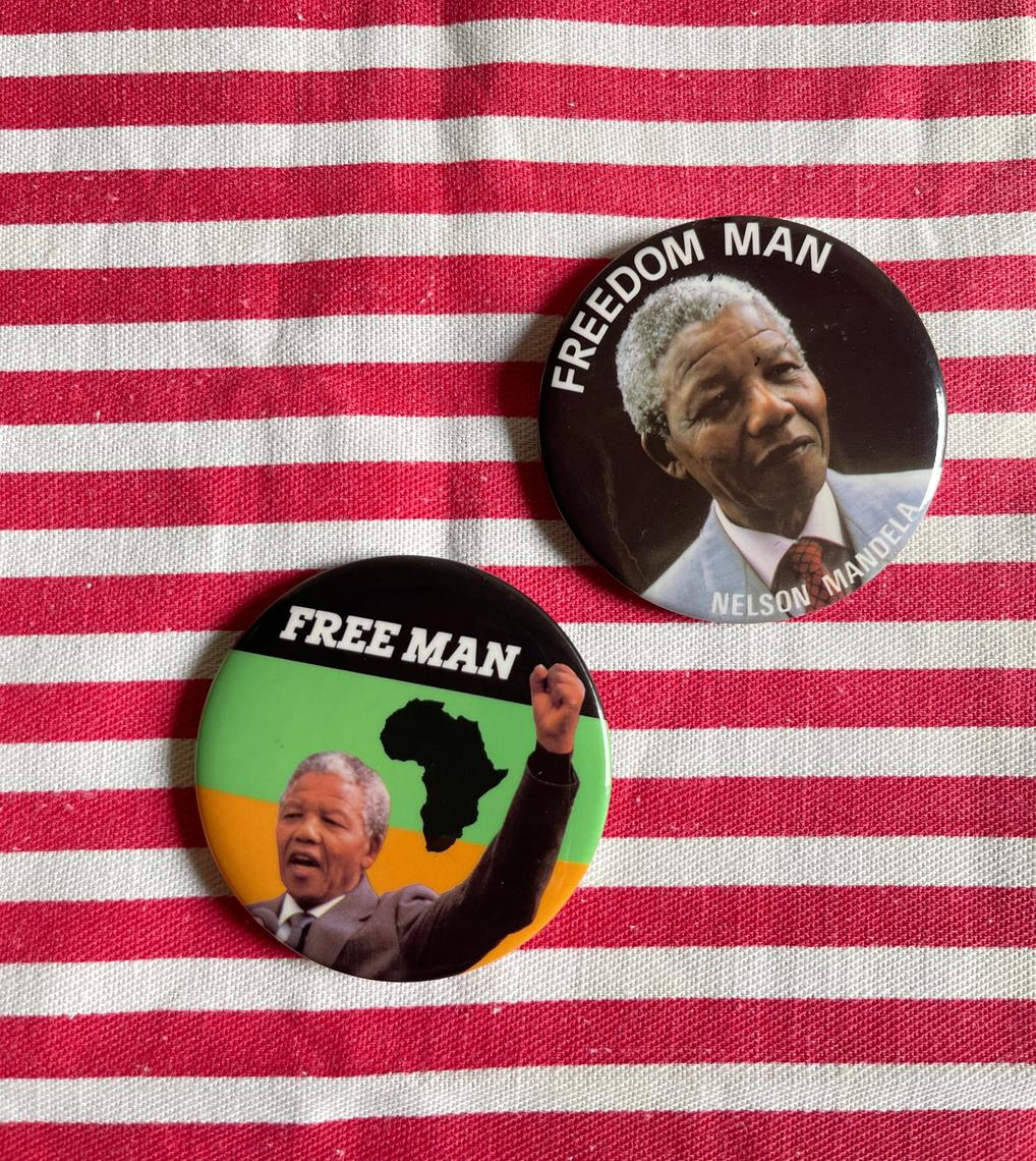 Vintage 1990's Nelson Mandela Pins (Please Select) | BLK MKT Vintage ...