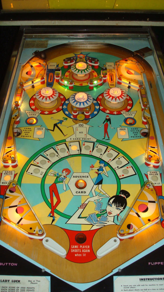 SOLD. Lady Luck Vintage Pinball Machine | Pinrescue | Lambertville, NJ