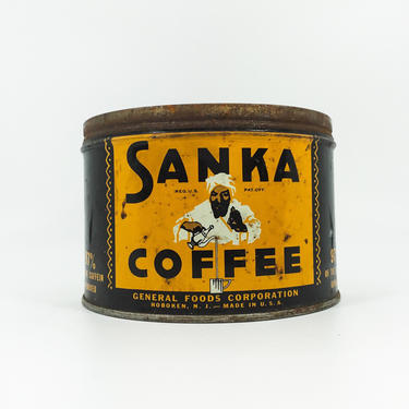 Vintage Coffee Tin | Sanka Coffee Tin | Antique Coffee | Piccadilly ...