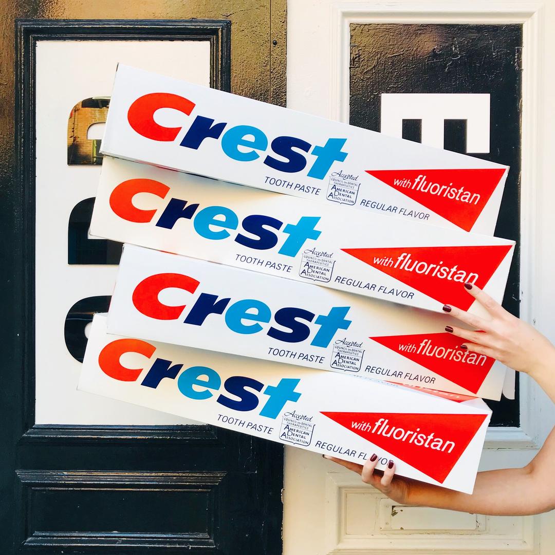 Vintage Pop Art Crest Toothpaste Boxes | Odd Eye | East Village - New ...