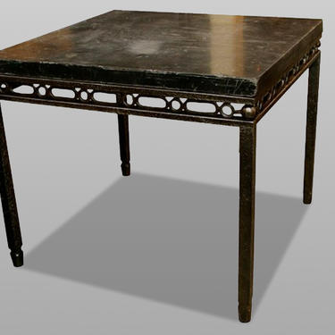 Steel and Black Stone Dining Table | Bourgeois Bohème - Los Angeles, CA ...