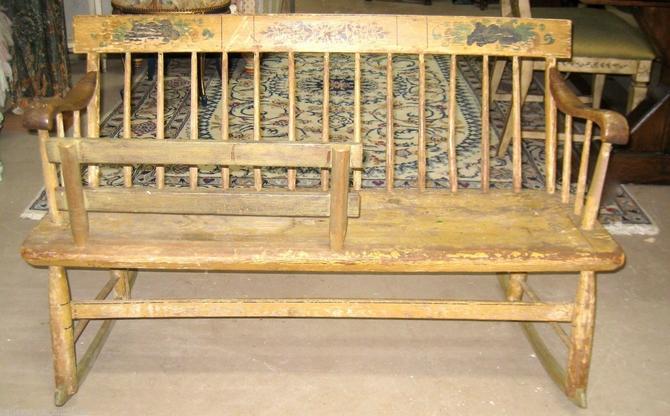 Antique Country Mammy/Nanny Rocking Settee/Bench | Baileywyck Antiques ...