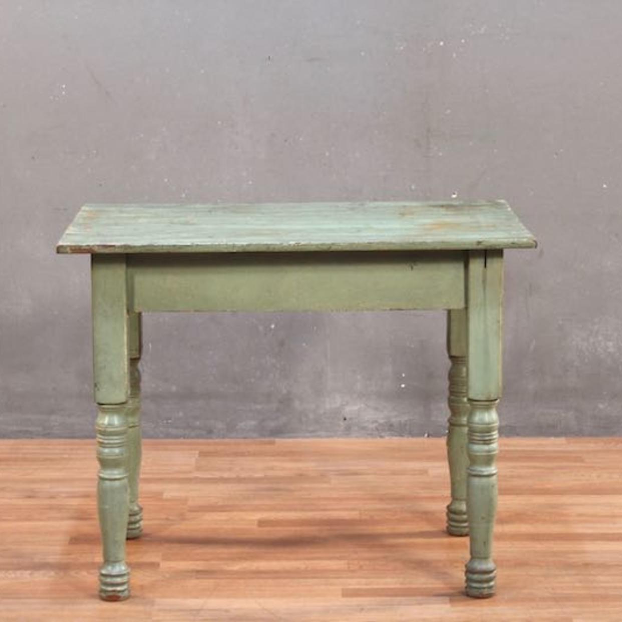 Rustic Patina Green Farm Table | Furnish Green - Midtown Manhattan ...