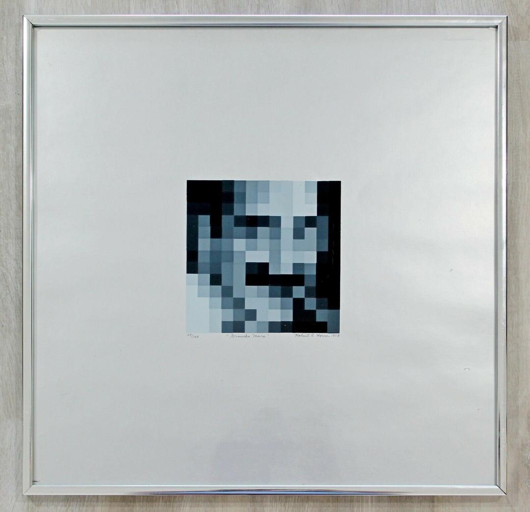 Modern Framed Robert Hover Groucho Marx Pixel Art Serio Lithograph | Le ...