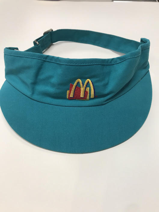 McDonalds Visor 1990s Vintage Uniform Hat Fast Food Teal | Pure Vintage ...