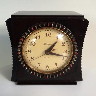 Telechron 8H55 Art Deco Bakelite Table Clock | Modern Design 20 - San ...