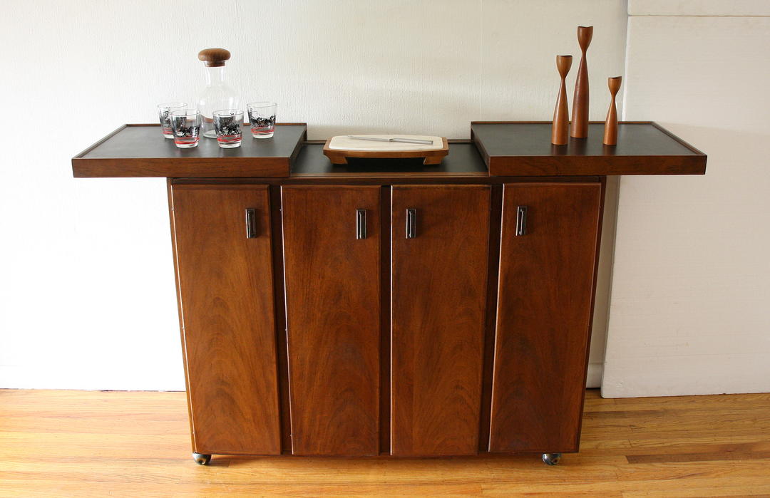 Mid Century Modern Bar Serving Cabinet by Founders | Picked Vintage ...