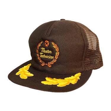 Vintage 80s Chrysler Master Technician Trucker Hat Snapback | Over the ...