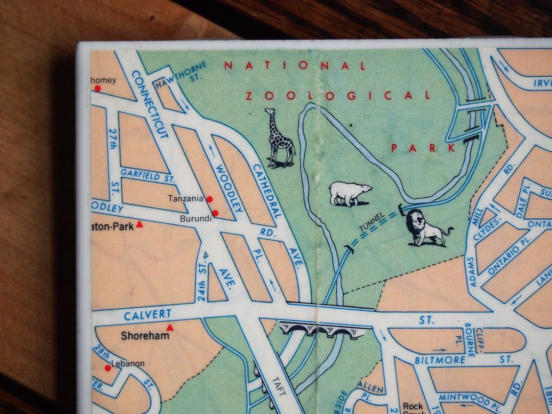 1972 Washington DC - National Zoo and Kalorama - Handmade Vintage | All ...