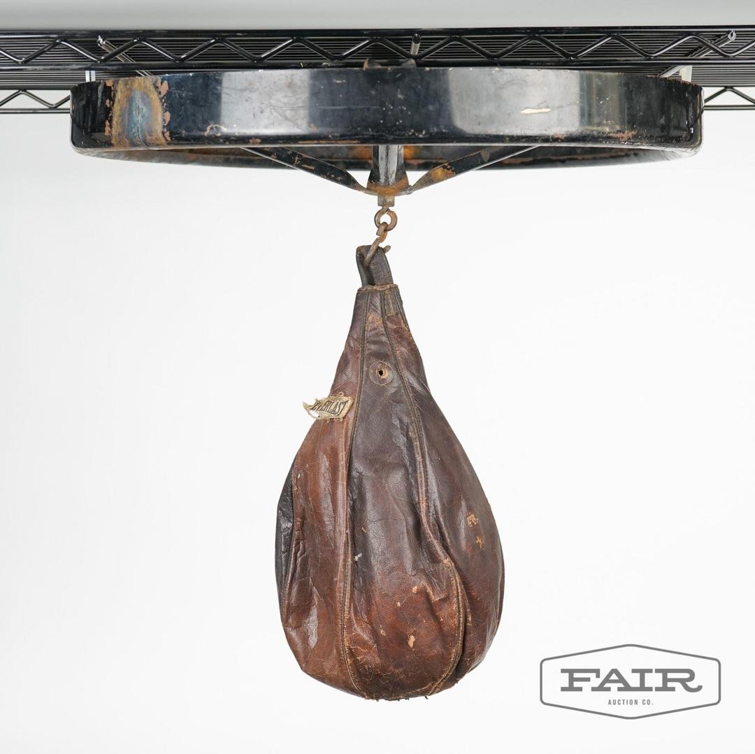 Hutchinson Bros. Everlast Leather Boxing Speedball | Fair Auction Co ...