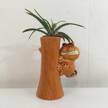Vintage Garfield Bud Vase Jim Davis Statue Figurine 1970 | Check Engine ...