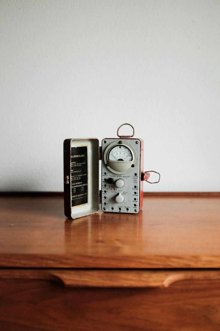 1960s Military Vintage Volt / Ohms Meter by Phasotron / Industrial Home ...