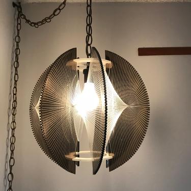 Mid Century Pendant Light Lucite Chandelier String Paul | Deja Vu ...