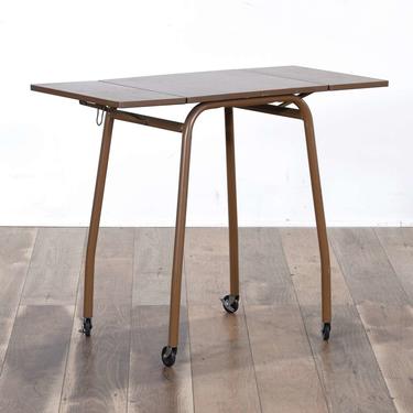 Rolling Fold Out Typewriter Table Desk | Loveseat (Los Angeles ...