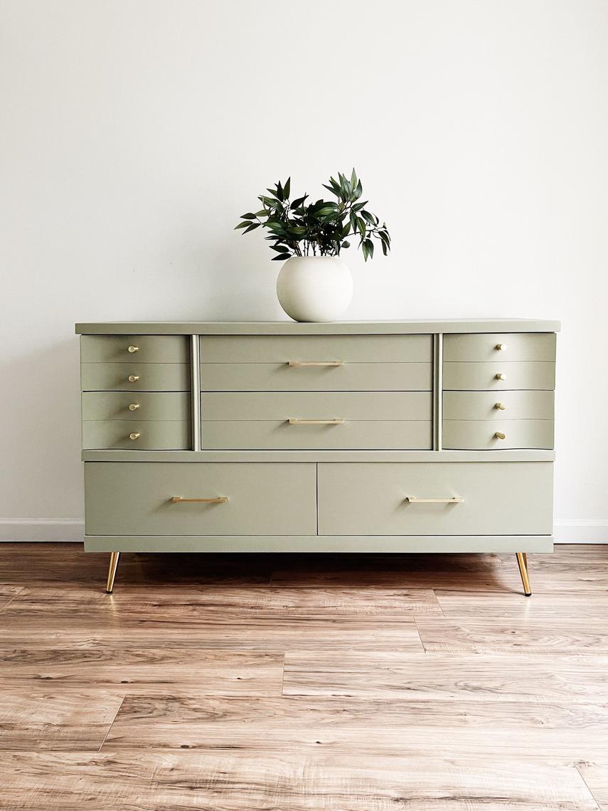Sage Green Dresser | Made New Design | Middletown, CT