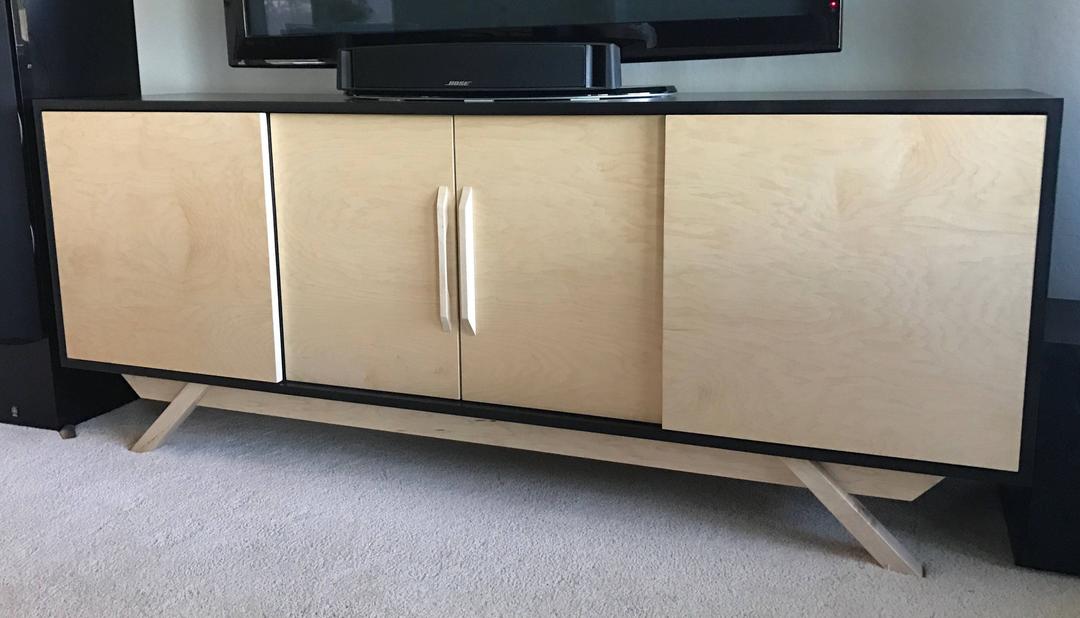 FREE SHIPPING ~ NEW Hand Built Mid Century Inspired Buffet / Credenza ...
