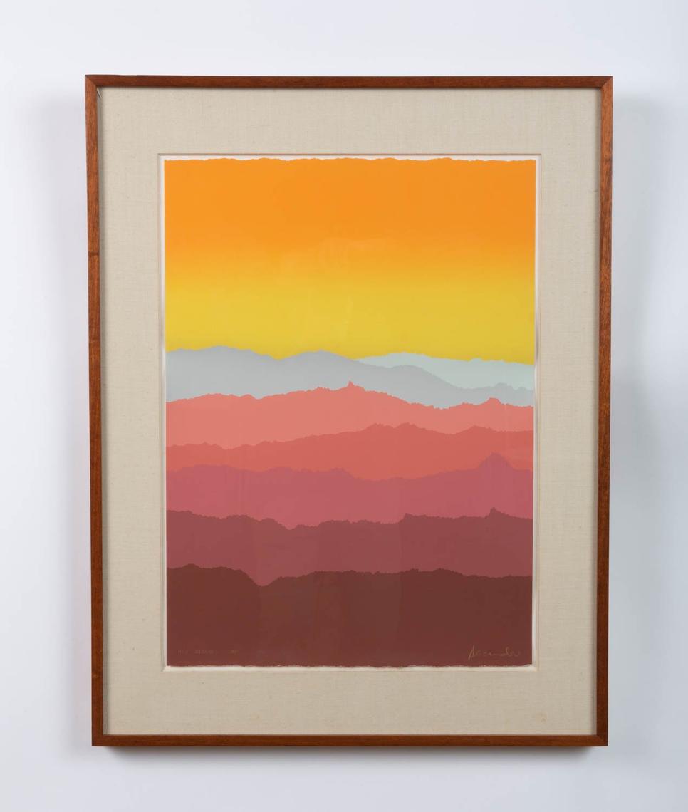 “Hot Ridges” Lithograph Signed Arthur Secunda | Den | Los Angeles, CA