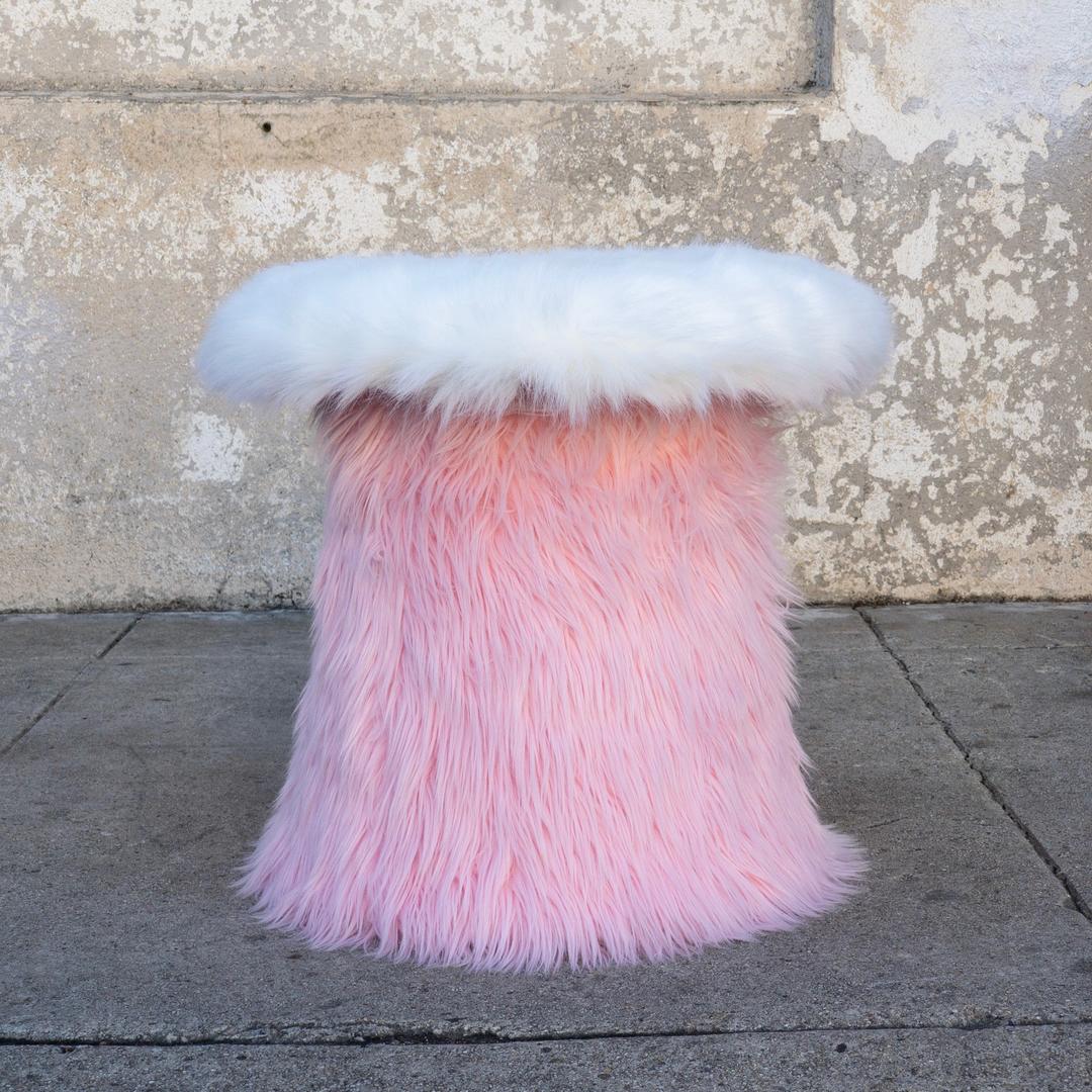 Pink & White Mushroom Stool | Sunbeam Vintage | Highland Park - Los ...
