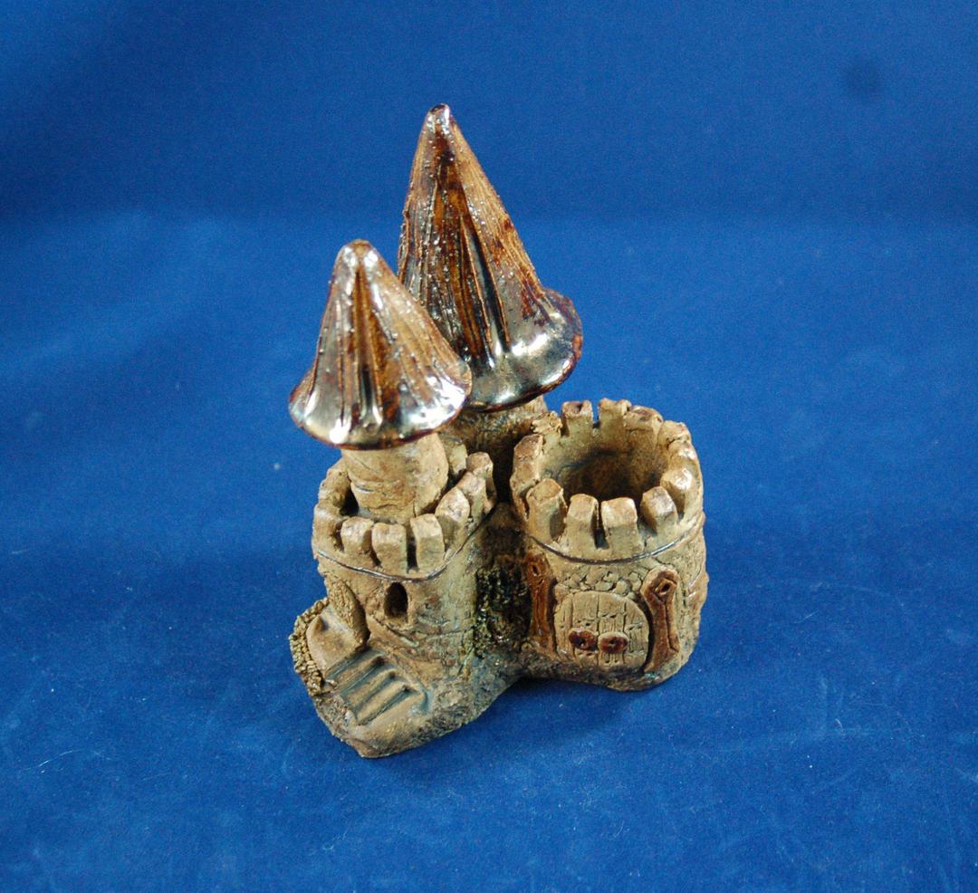 Rare Miniature Max Hindt Fairy Garden Castle Stoneware Sculpture ...