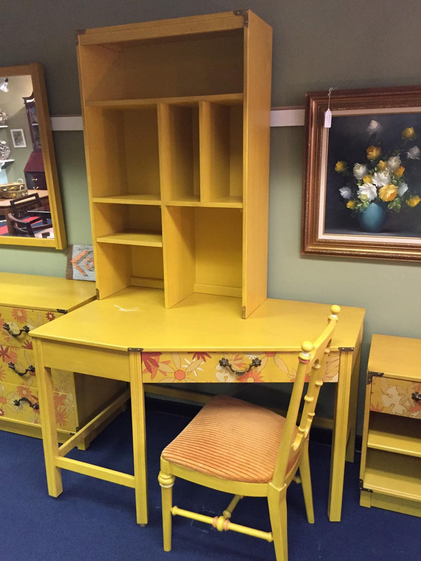 Drexel Whimsy desk with hutch and chair by AgentUpcycle | Agent Upcycle ...