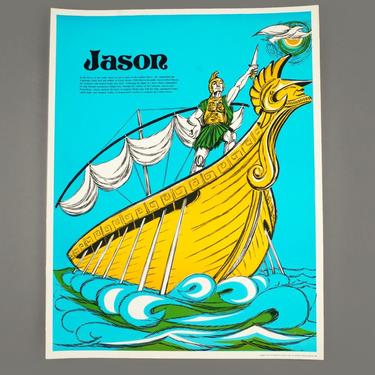 1972 Jason Poster Greek Mythology Laminate The Perfection Form ...