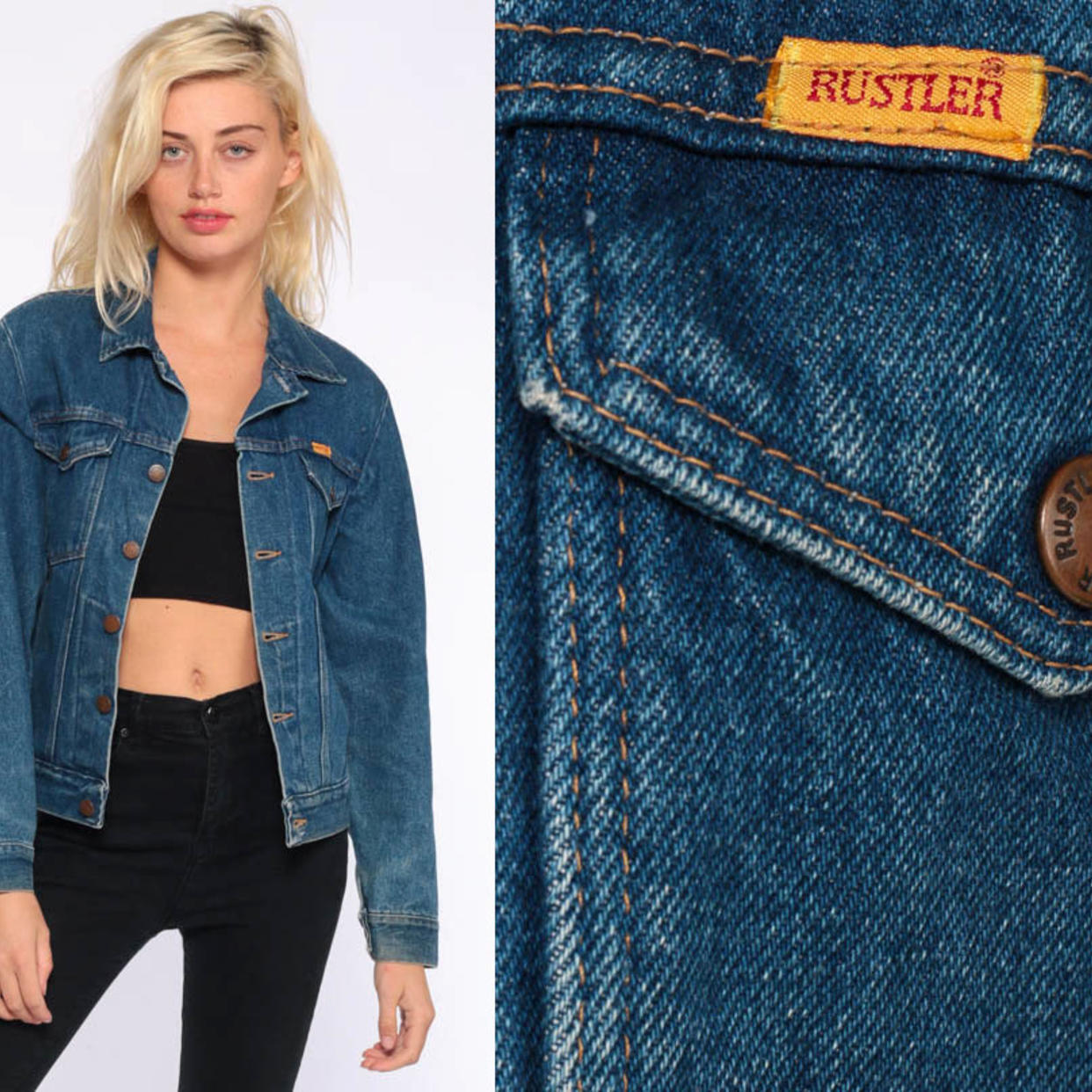 Rustler Jean Jacket xs s -- 80s Jean | Shop Exile - Tucson, AZ | ATTIC