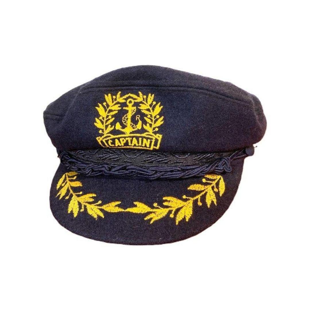 Vintage Greek Fishermans Captain Cap 7 1/4 Wool Hat | Over the Years ...