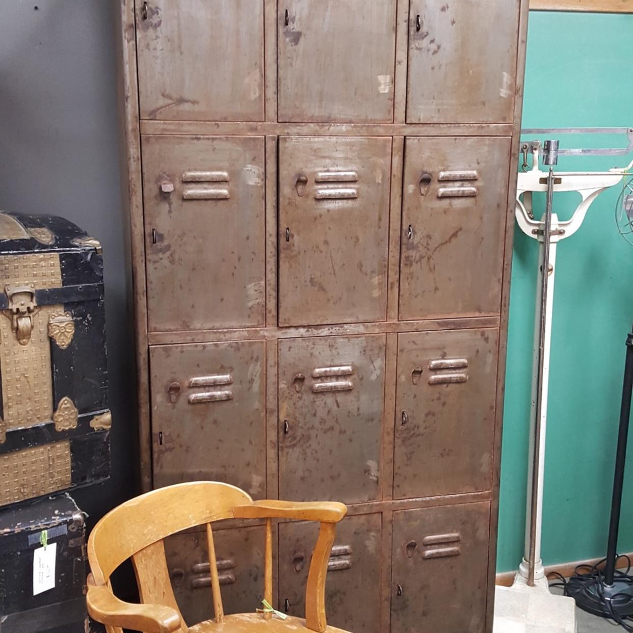 Vintage industrial locker cabinet with amazing patina | Peg Leg Vintage ...