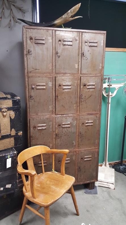 Vintage industrial locker cabinet with amazing patina | Peg Leg Vintage ...