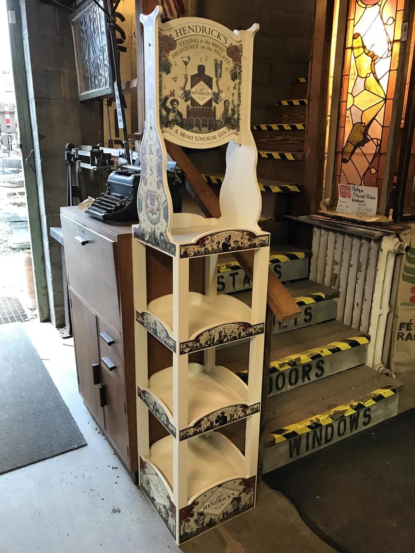 Hendrick’s Gin display shelf 73” H | Earthwise Architectual Salvage ...