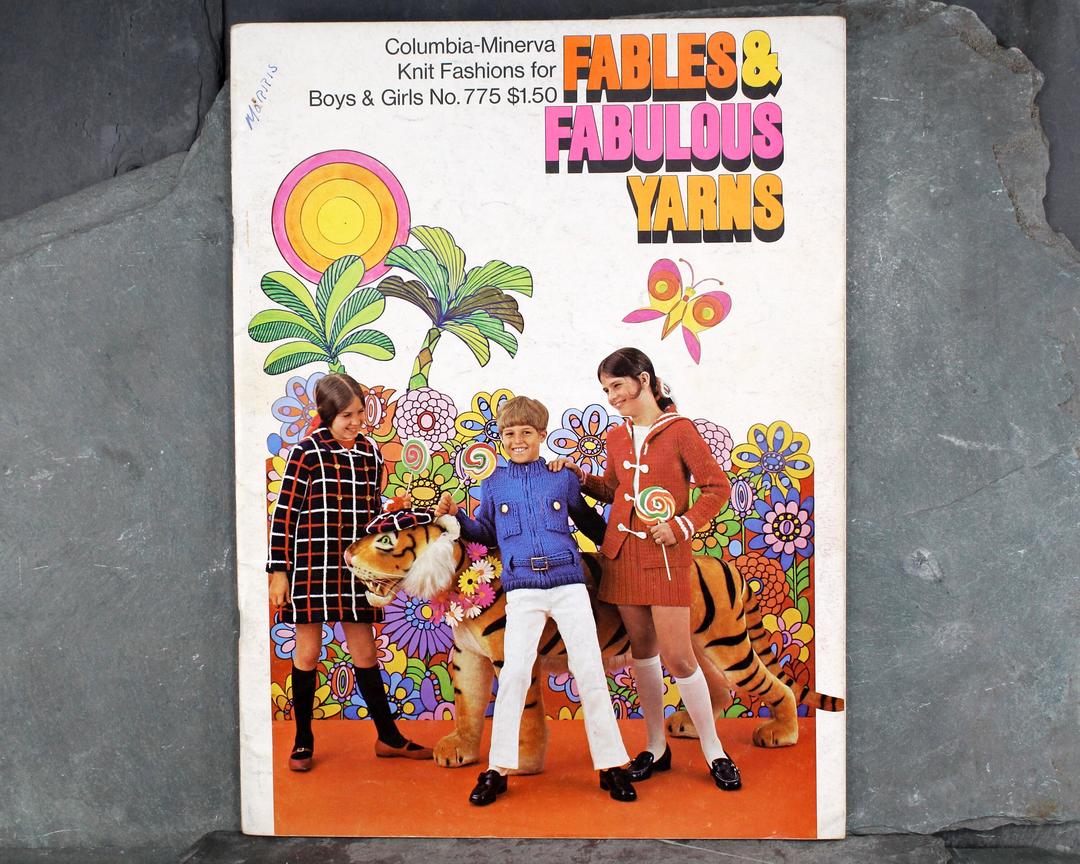 1960s Fables & Fabulous Yarns Children's Knit Pattern Book by Columbia ...