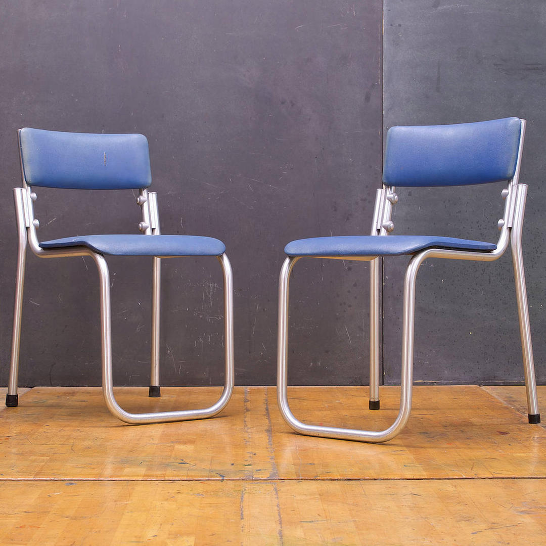 Duralium Stacking Chairs Mid-Century Art Deco 1940s 1930s | Cabin ...