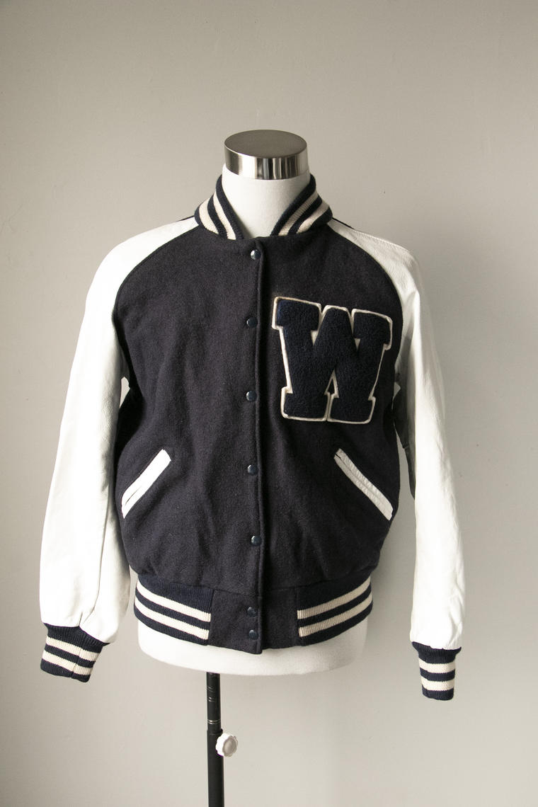 1980s Letterman Jacket Wool + Leather Varsity Coat L | Deja Vintage ...